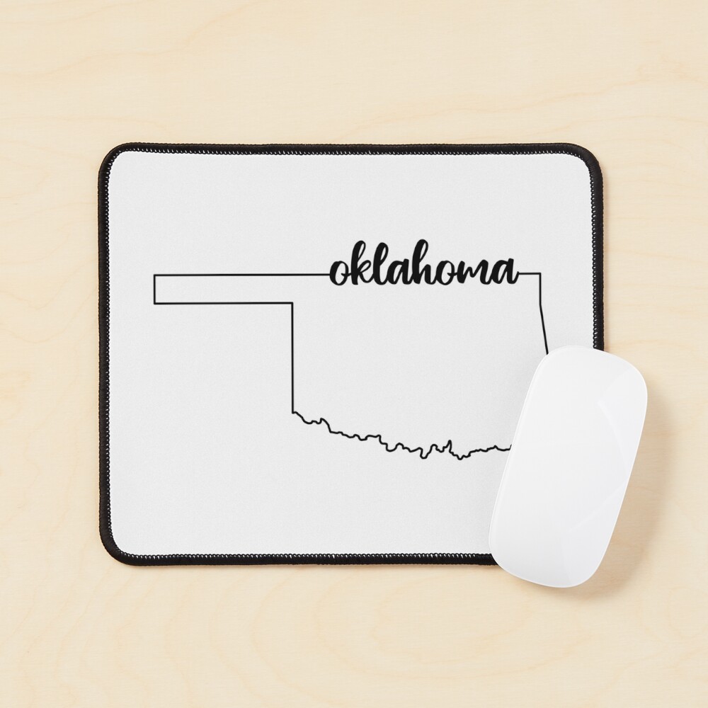 "Oklahoma State Outline" Sticker for Sale by EvolvClothing | Redbubble