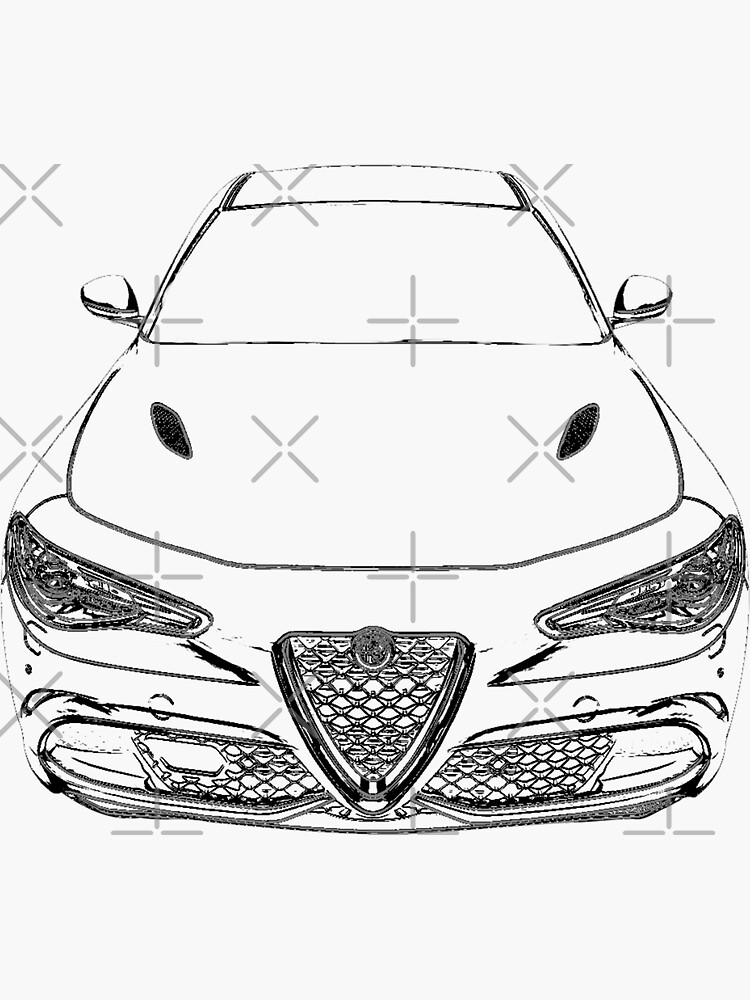 "Giulia QV" Sticker for Sale by MuscleCarLove | Redbubble