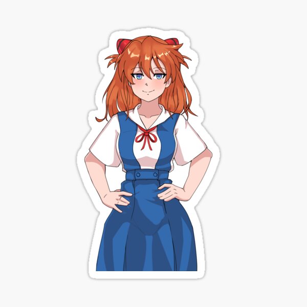 "SMUG ASUKA" Sticker by fakewaves | Redbubble