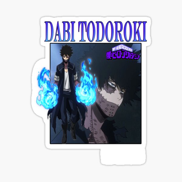 "Vintage Dabi Todoroki " Sticker by Slaybabygrill | Redbubble