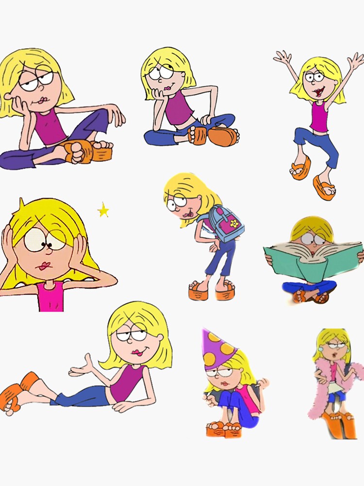 "Lizzie Mcguire Cartoon pack " Sticker for Sale by CraftyArialees ...