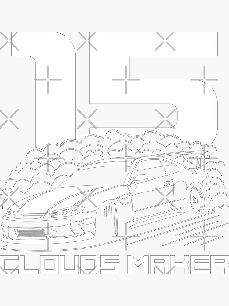 "Nissan Silvia s15 SpecR" Sticker for Sale by w1gger | Redbubble