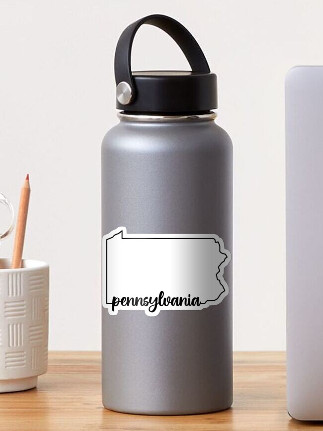 "Pennsylvania State Outline" Sticker for Sale by EvolvClothing | Redbubble