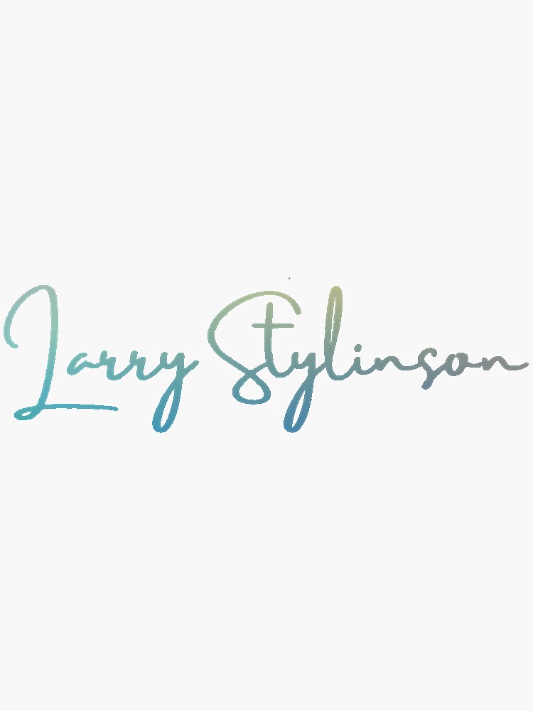 "Larry Stylinson Gradient text design" Sticker by Missie28 | Redbubble