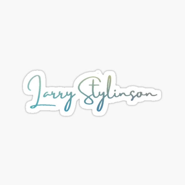 "Larry Stylinson Gradient text design" Sticker by Missie28 | Redbubble