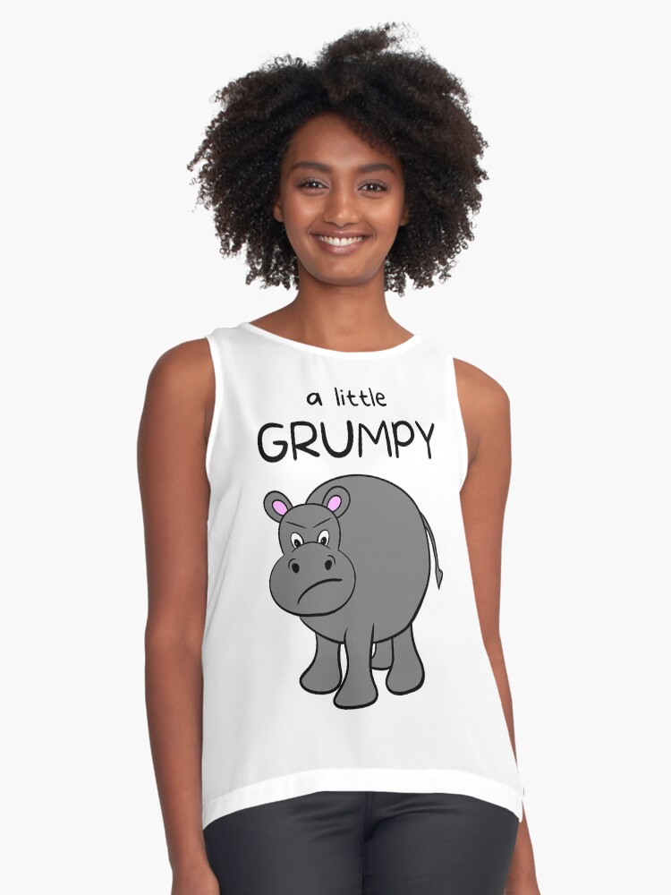 "A little Grumpy Hippo Cartoon Drawing" Sticker for Sale by SparkyMae ...