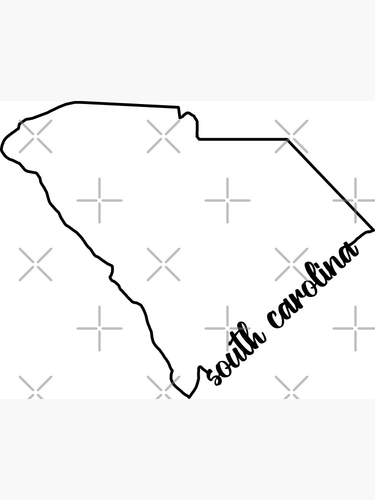 "South Carolina State Outline" Poster for Sale by EvolvClothing | Redbubble