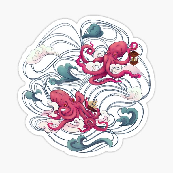 "Octopus Ros " Sticker for Sale by Miexkcfz | Redbubble