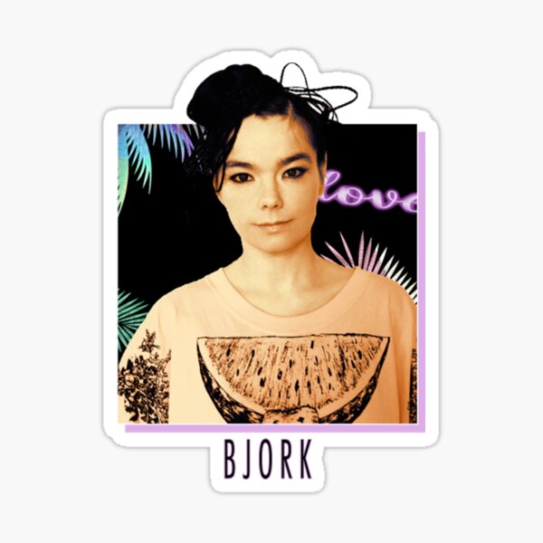 "Bjork - Moon art" Sticker for Sale by silveirasnove | Redbubble