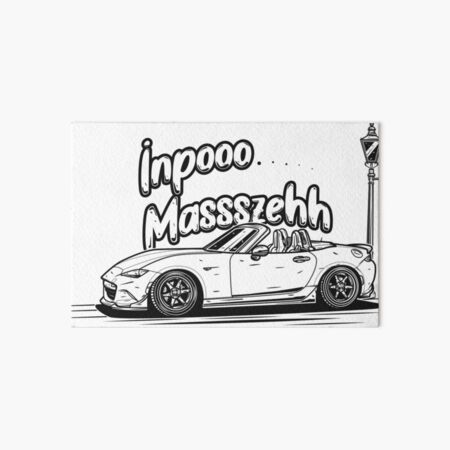 "Mazda MX-5 In Cartoon" Art Board Print by TrilogyMerch | Redbubble