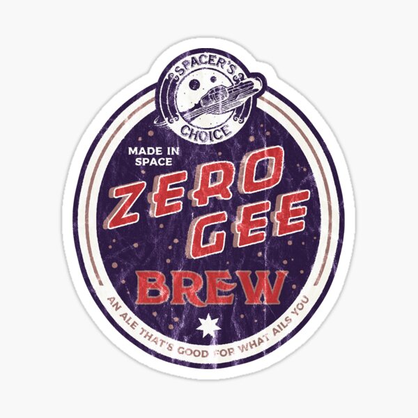 "Zero Gee Brew The Outer Worlds" Sticker by James2056 | Redbubble