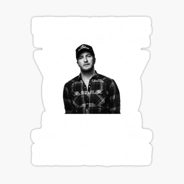 "luke bryan art" Sticker by zambranabkim | Redbubble