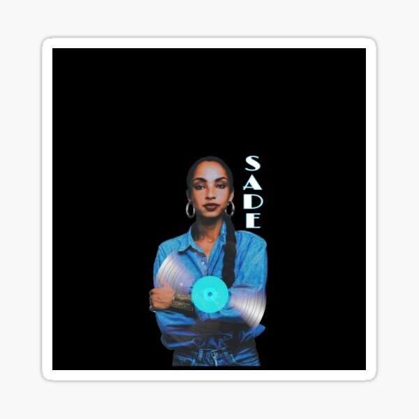 "80s SADE on black Classic" Sticker by cvaleralujan | Redbubble