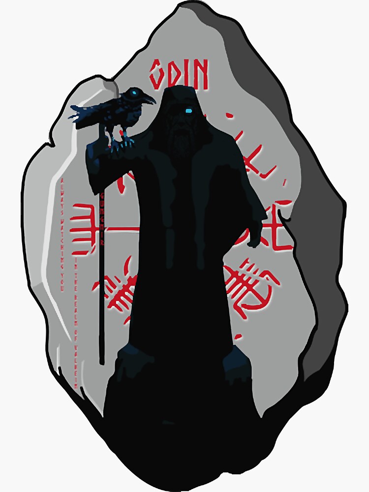 "Odin in Valheim " Sticker by Rtrmszdxo | Redbubble