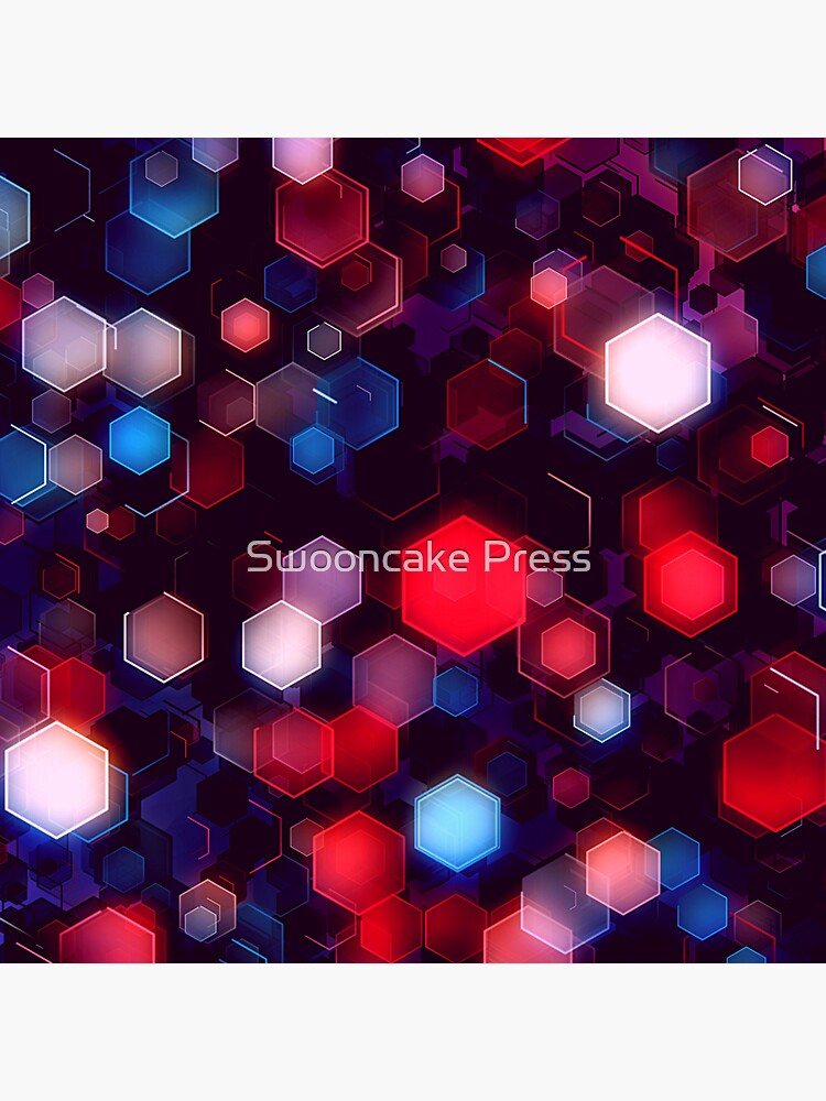 "GEOMETRIC LIGHTS" Sticker by mistivelvet | Redbubble