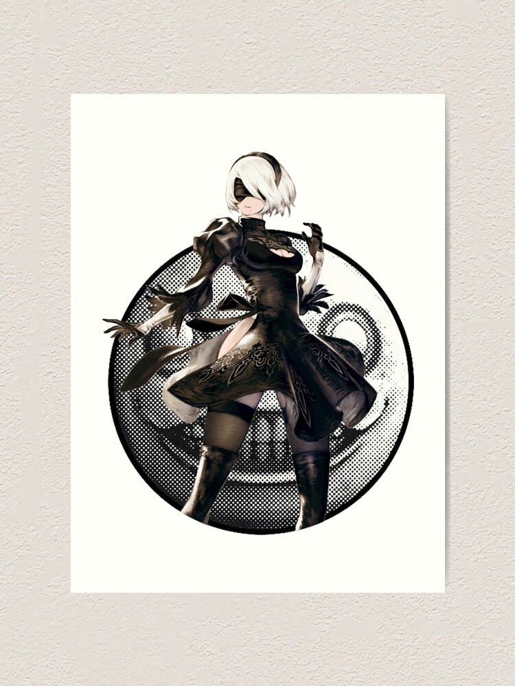 "Nier: Automata 2B Emil" Art Print by solidmega | Redbubble