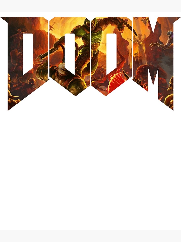 "Doom Eternal Logo For Fans" Poster for Sale by ModestaWitting | Redbubble