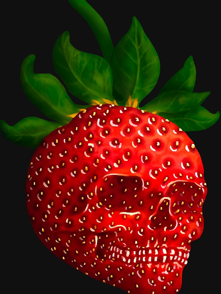 "Strawberry Skull " T-shirt for Sale by Miexkcfz | Redbubble ...