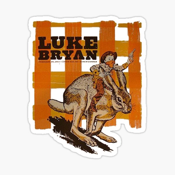 "luke bryan art" Sticker by zambranabkim | Redbubble