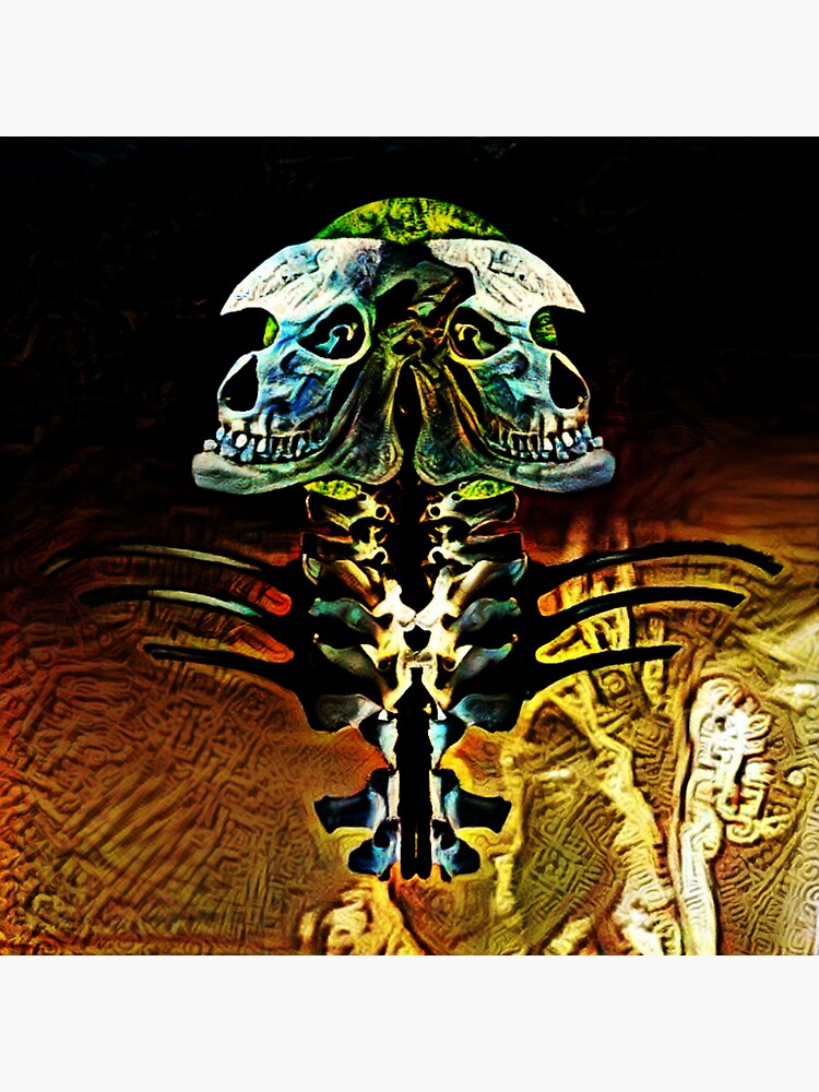 "Undead Totem " Sticker by Warmonster20 | Redbubble