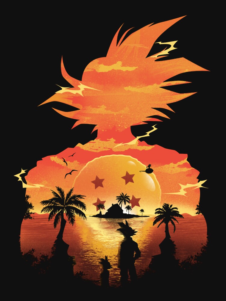 "Goku Beautiful Sunset SKY" T-shirt for Sale by madisonfiona4 ...
