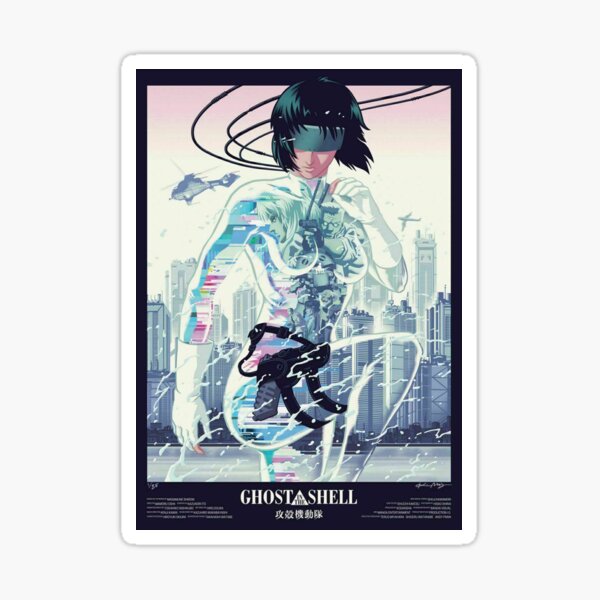 "Ghost in the shell Anime" Sticker by edwardizanes | Redbubble