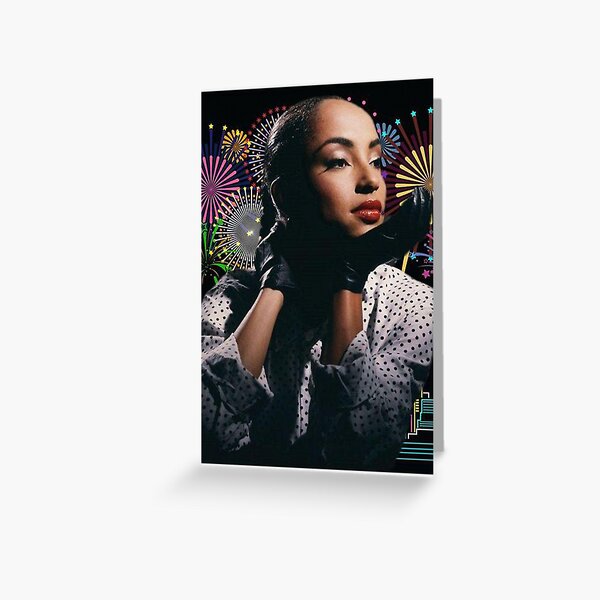 "80s SADE on black Classic" Greeting Card by cvaleralujan | Redbubble