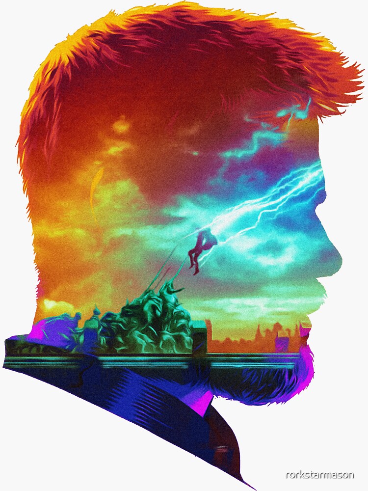 "Thunder" Sticker for Sale by rorkstarmason | Redbubble