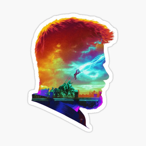 "Thunder" Sticker by rorkstarmason | Redbubble