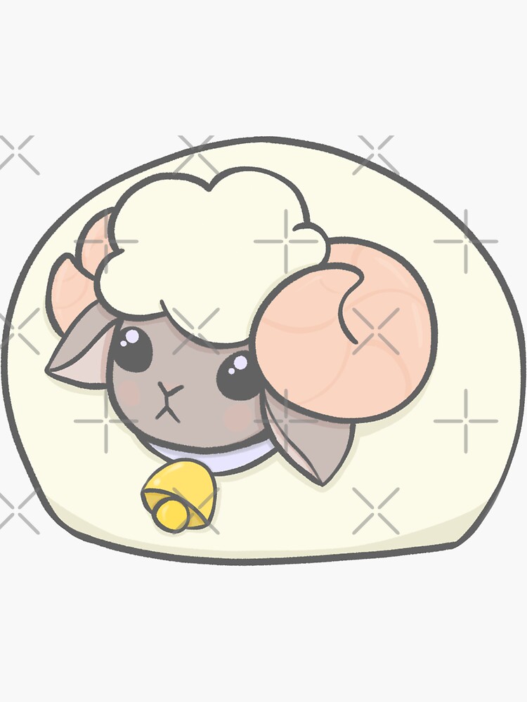 "Round sheep" Sticker by IcyBubblegum | Redbubble