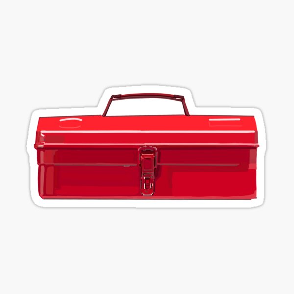 "Red tool box" Sticker by STUDIO333 | Redbubble
