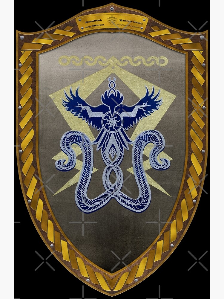 "Stormfront (Shield Gold and Bronze Celtic Rope)" Poster for Sale by ...
