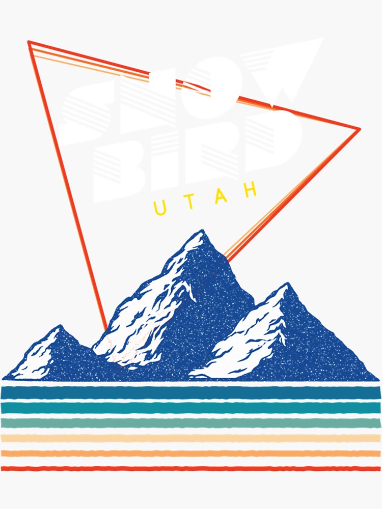 "Snowbird, Utah - Retro Ski " Sticker for Sale by BucketShop | Redbubble