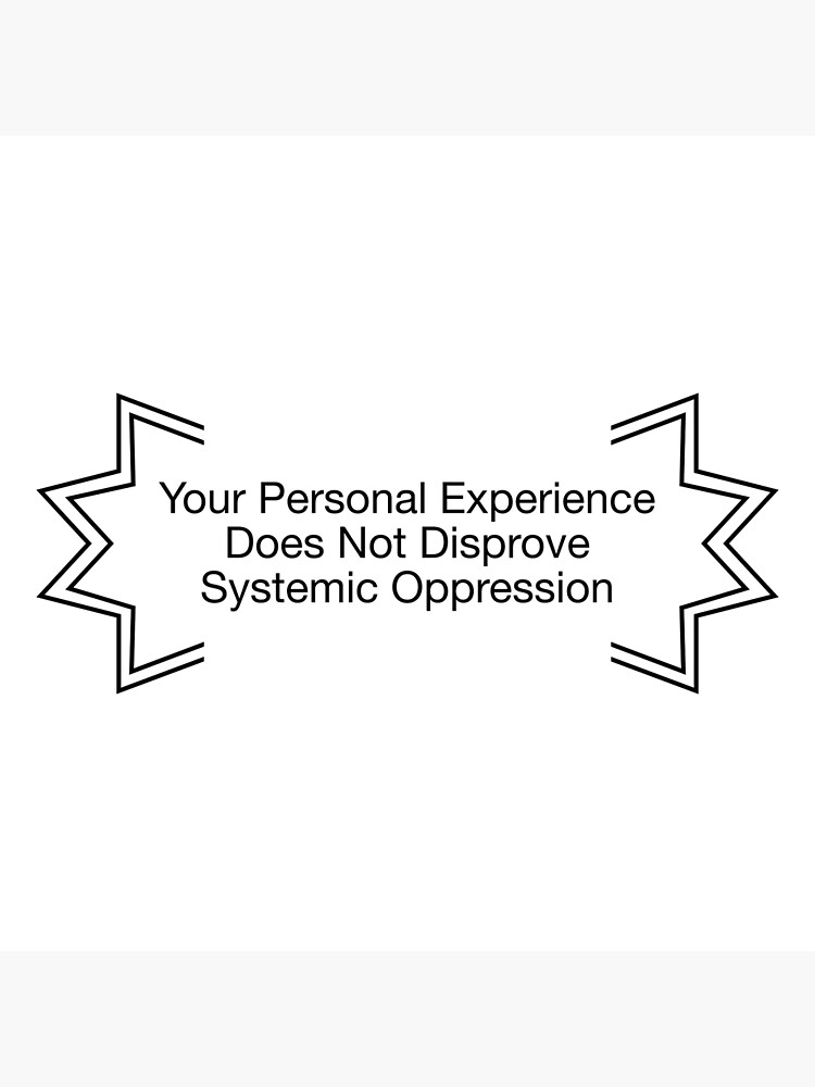 "Systemic Oppression Is Real" Poster for Sale by SSFootball | Redbubble