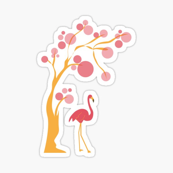"Flamingo Bird" Sticker for Sale by DigitalMart1 | Redbubble
