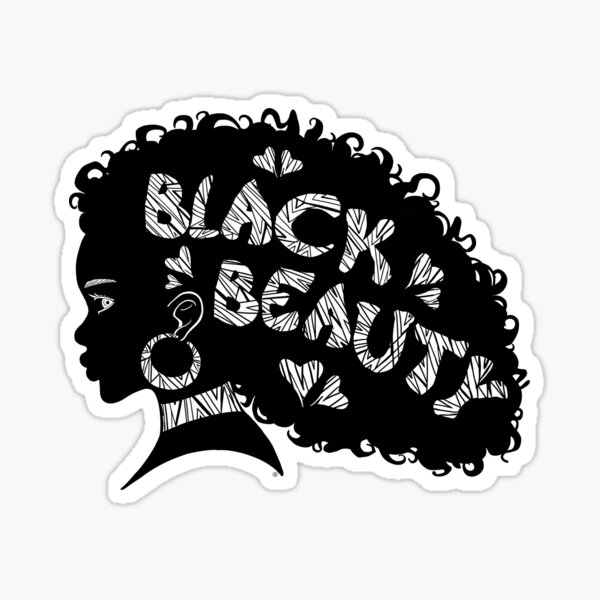 "Black Girl Beauty" Sticker for Sale by daphinteresting | Redbubble