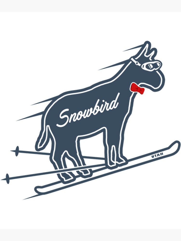 Skiing Snowbird Utah Donkey Premium Matte Vertical Poster Designed ...