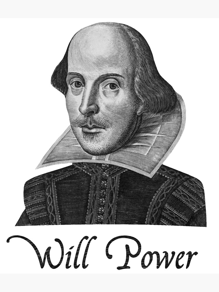 "William Shakespeare Will Power" Photographic Print by TheShirtYurt ...