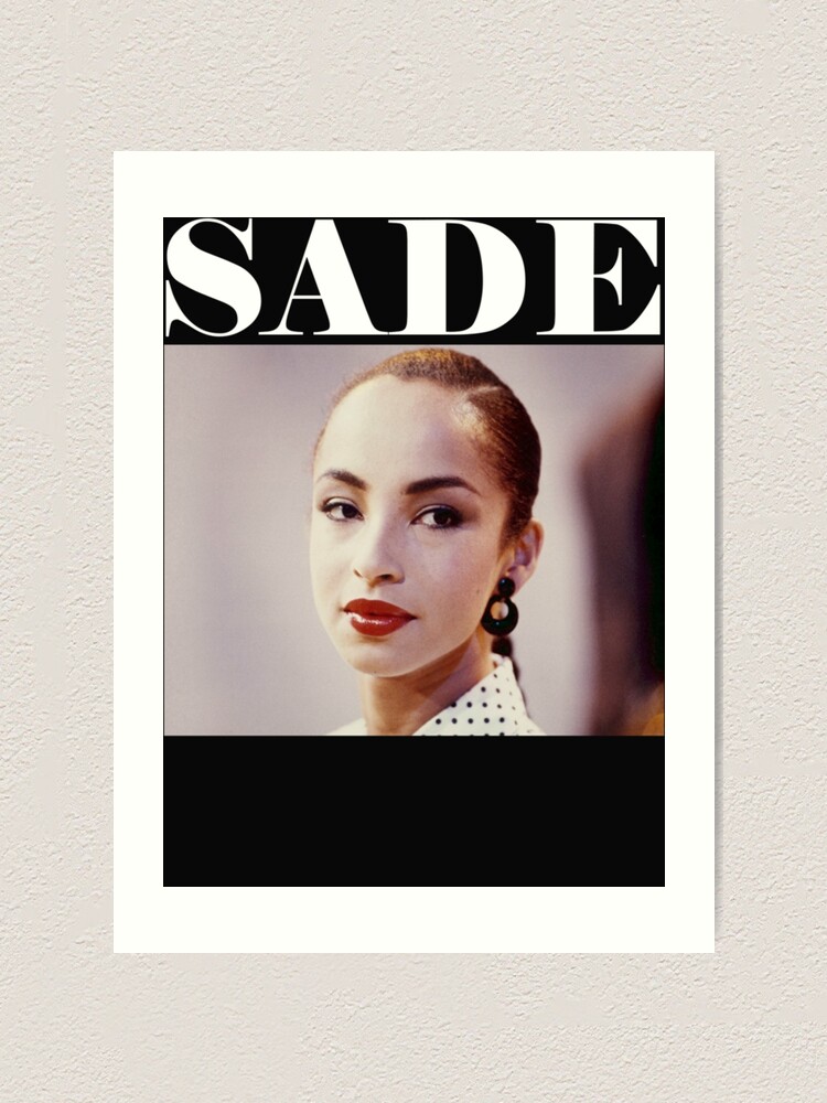 "80s SADE on black Classic" Art Print for Sale by cloutiernbarras ...