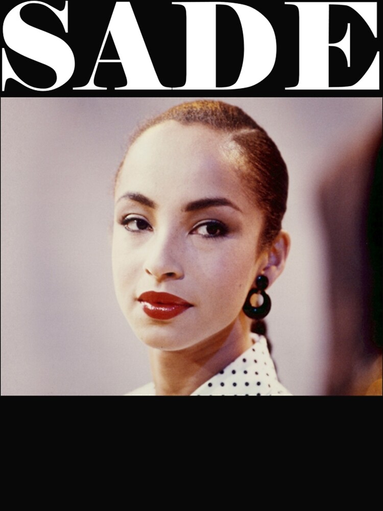 "80s SADE on black Classic" Art Print for Sale by cloutiernbarras ...