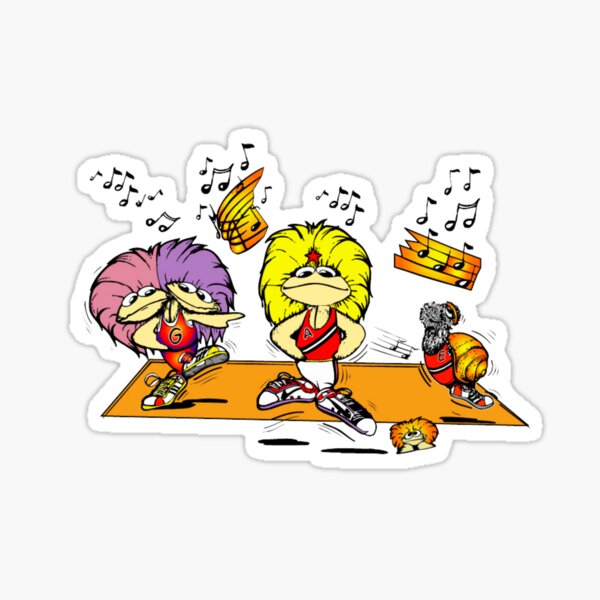 "Jazzercise Muppet Cartoon" Sticker by clamkinman | Redbubble