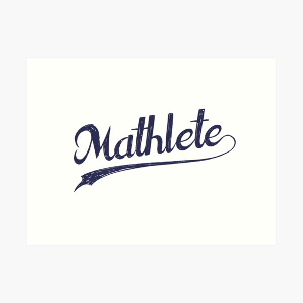 "All Star Mathlete Math Athlete" Art Print by TheShirtYurt | Redbubble