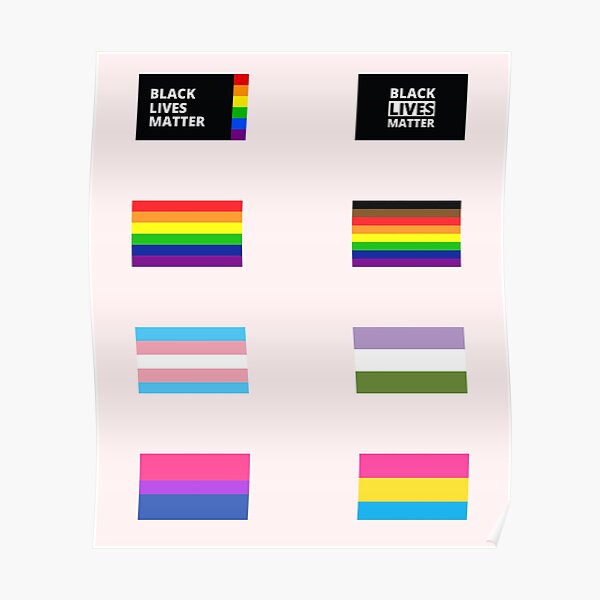 "[sticker pack] Human Rights flag collection" Poster for Sale by ...