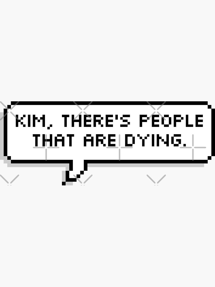 "Kim" Sticker for Sale by langleysmith | Redbubble