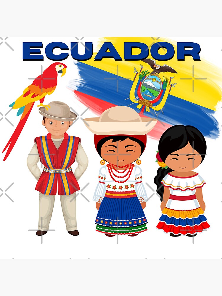 Lámina fotográfica «Un pueblo una nación un Ecuador, vestimenta ...