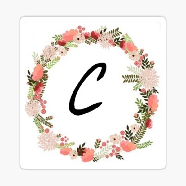 "The Letter C" Sticker for Sale by margecrowe | Redbubble