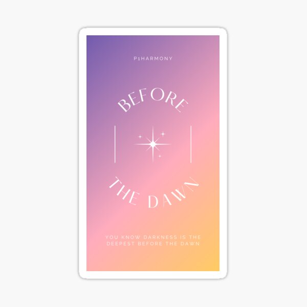 "Before the Dawn" Sticker by Doodlepug | Redbubble