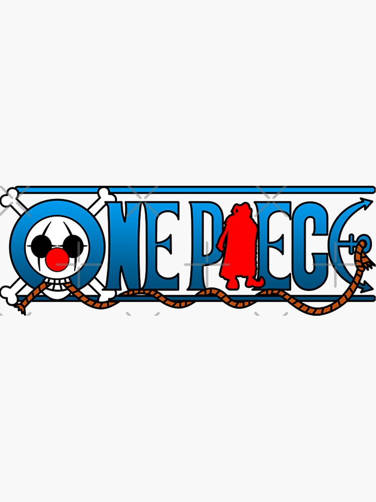 "One Piece Buggy Logo , One Piece Logo" Sticker for Sale by BLACKSTARS ...