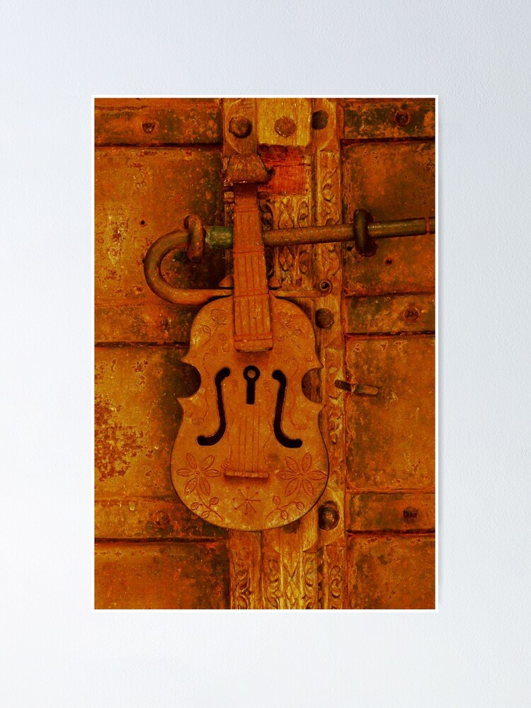 "Rusty Door Lock Violin" Poster for Sale by CarolinaReina | Redbubble