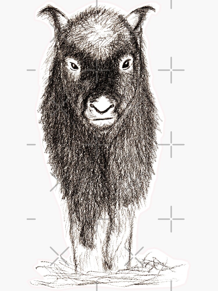 "Baby Yak" Sticker for Sale by TheLaughingSeal | Redbubble